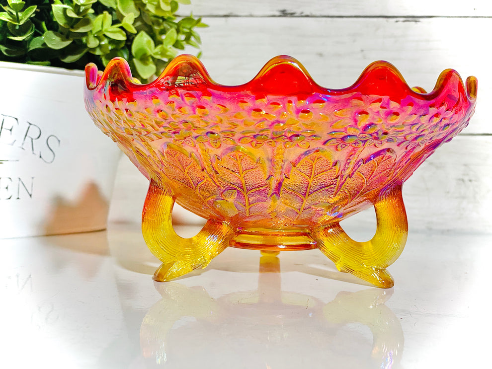 Fenton Leaves & Orange Tree 3 Toed Dish – The 606 Market